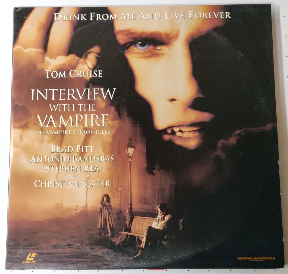 Interview with a Vampire Laserdisc LD Widescreen Warner Brothers 1995 ...