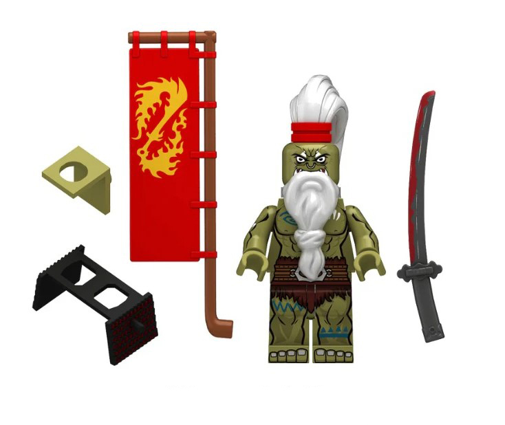 Orc Warrior With Banner World Of Warcraft Lotr Custom Minifigures ...