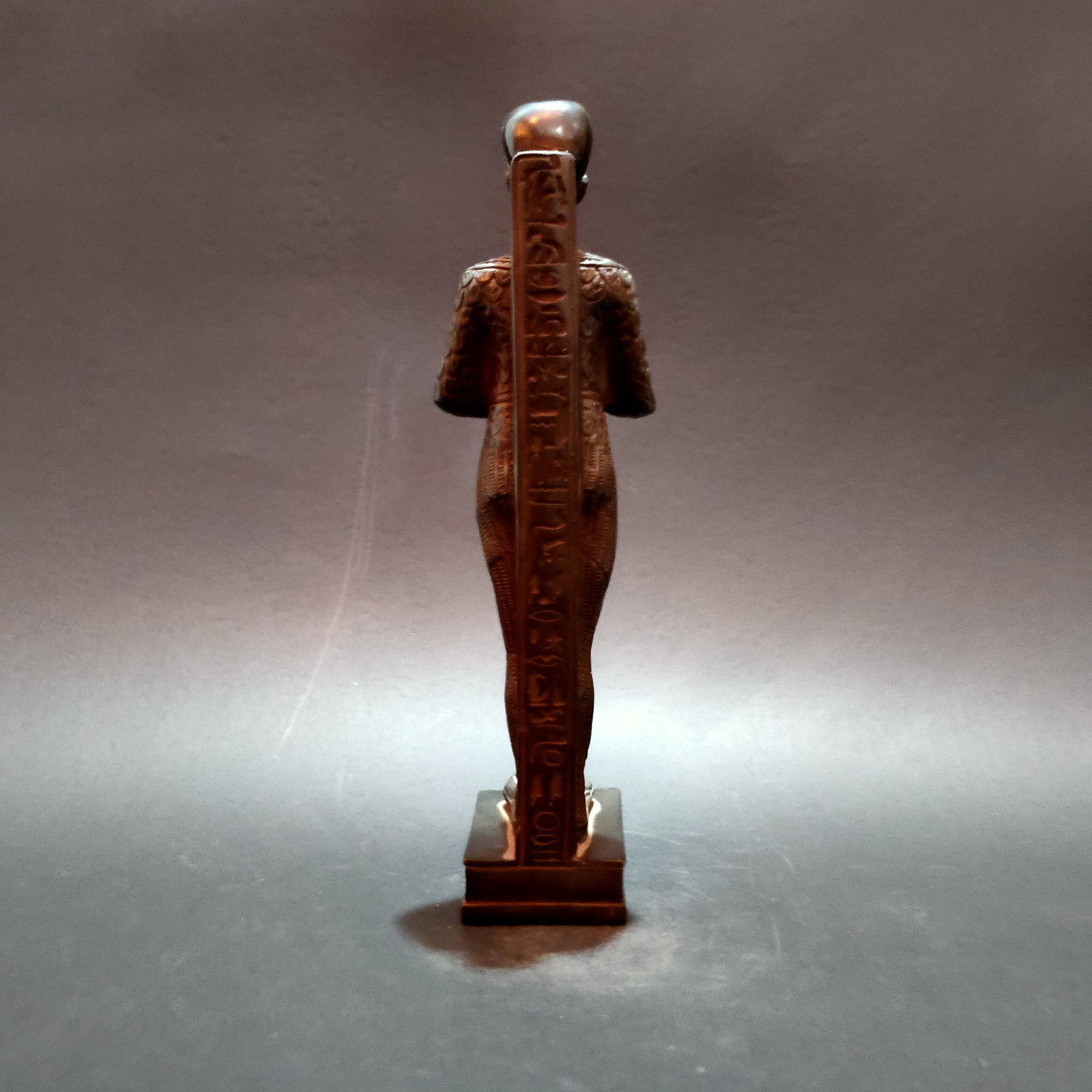 Unique statue of Egyptian God Ptah standing and holding Was scepter ...