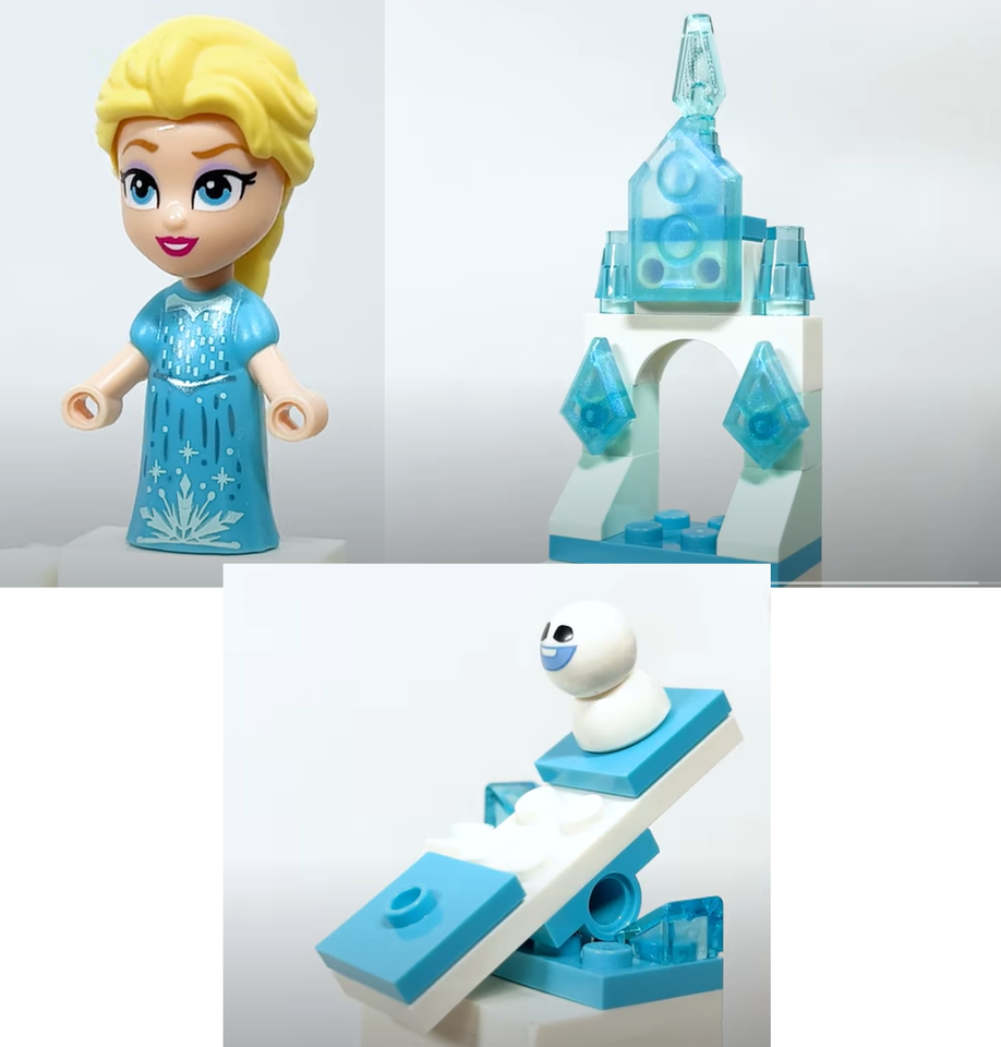 NEW Disney Lego Frozen Elsa Micro Doll Figure and Snowgie Seesaw & Elsa ...