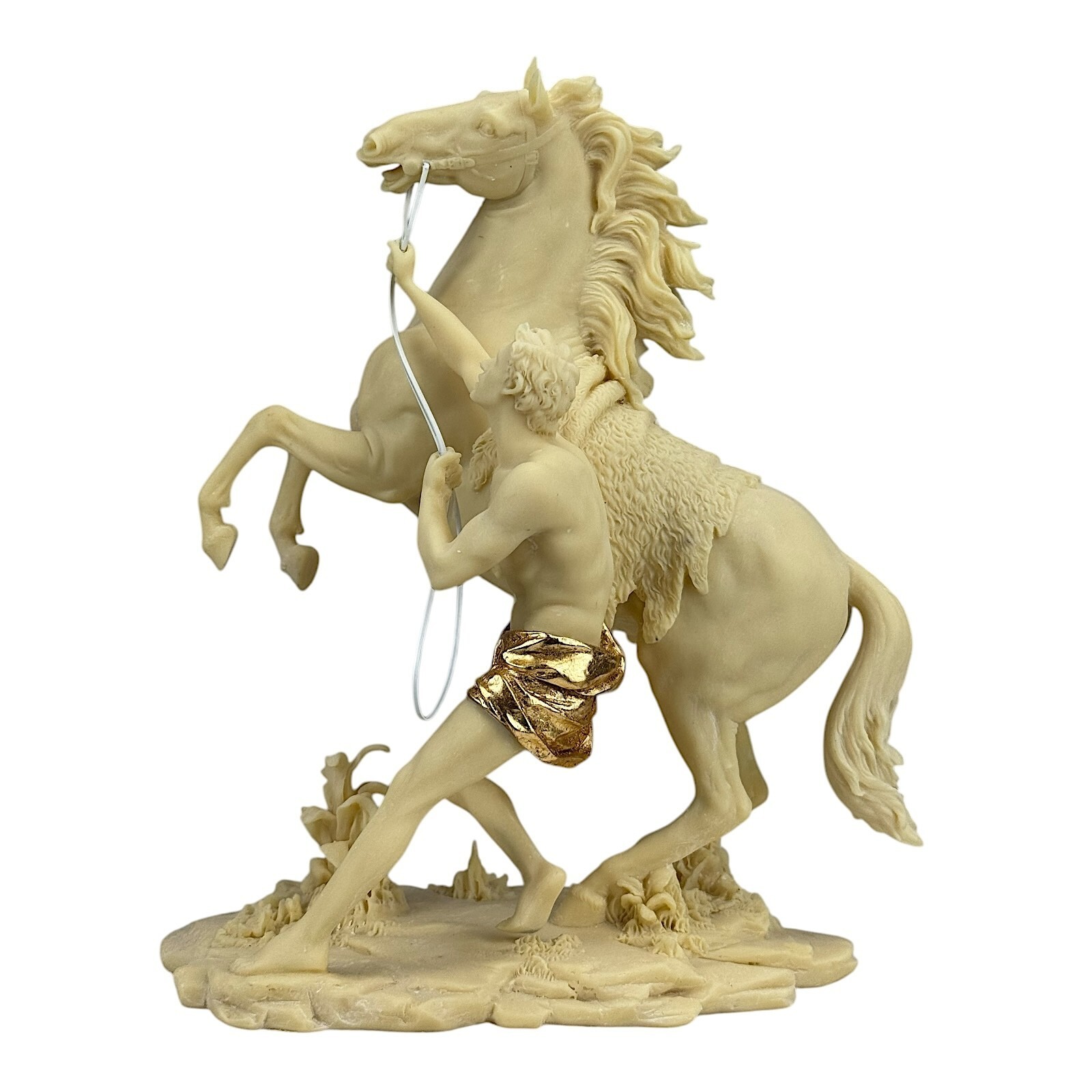 Alexander the Great Taming Bucephalus Bonded Marble Polyresin Statue ...