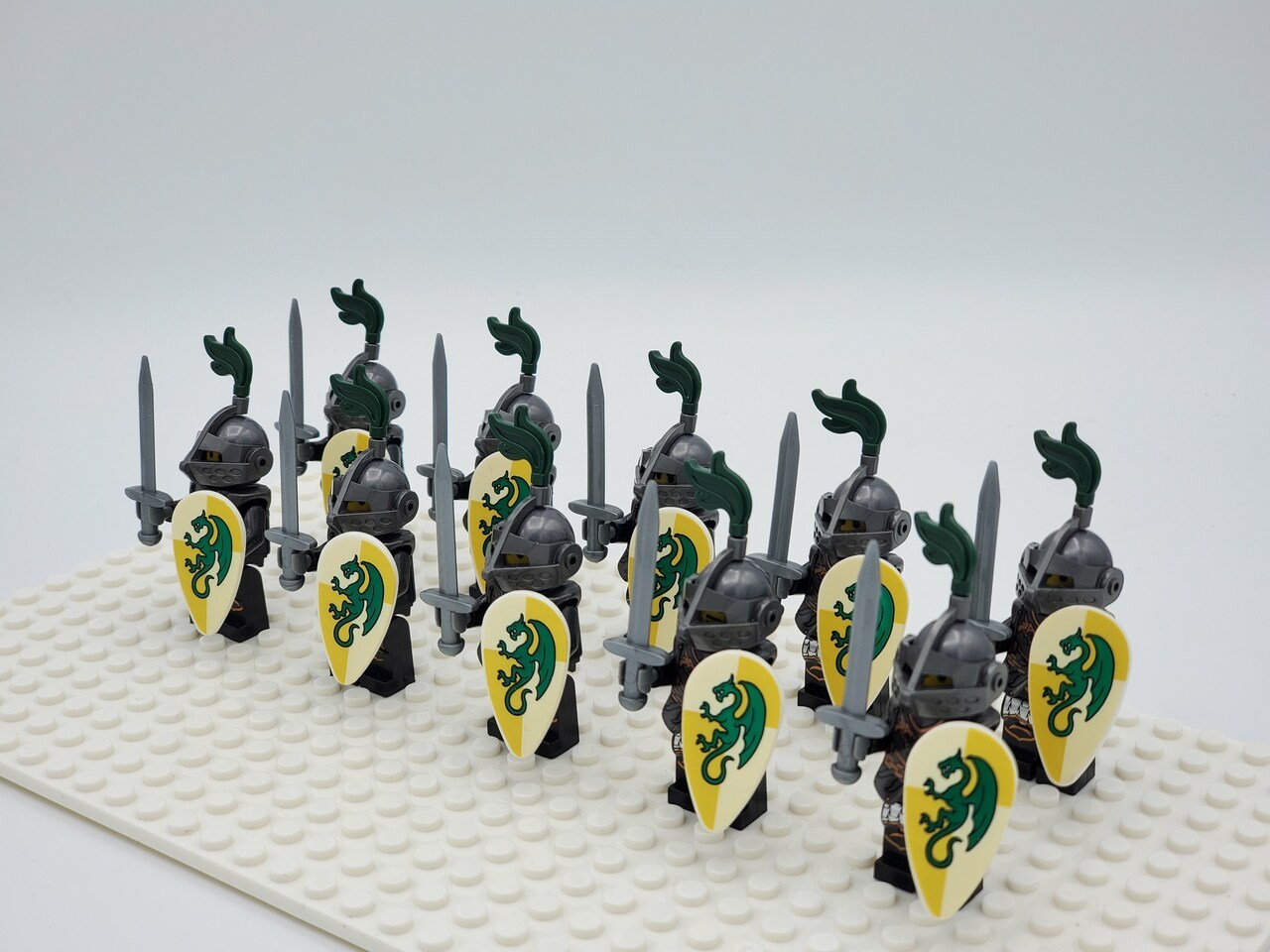 Medieval Knights Green Dragon Knights Army Set B 20 Minifigures Lot ...