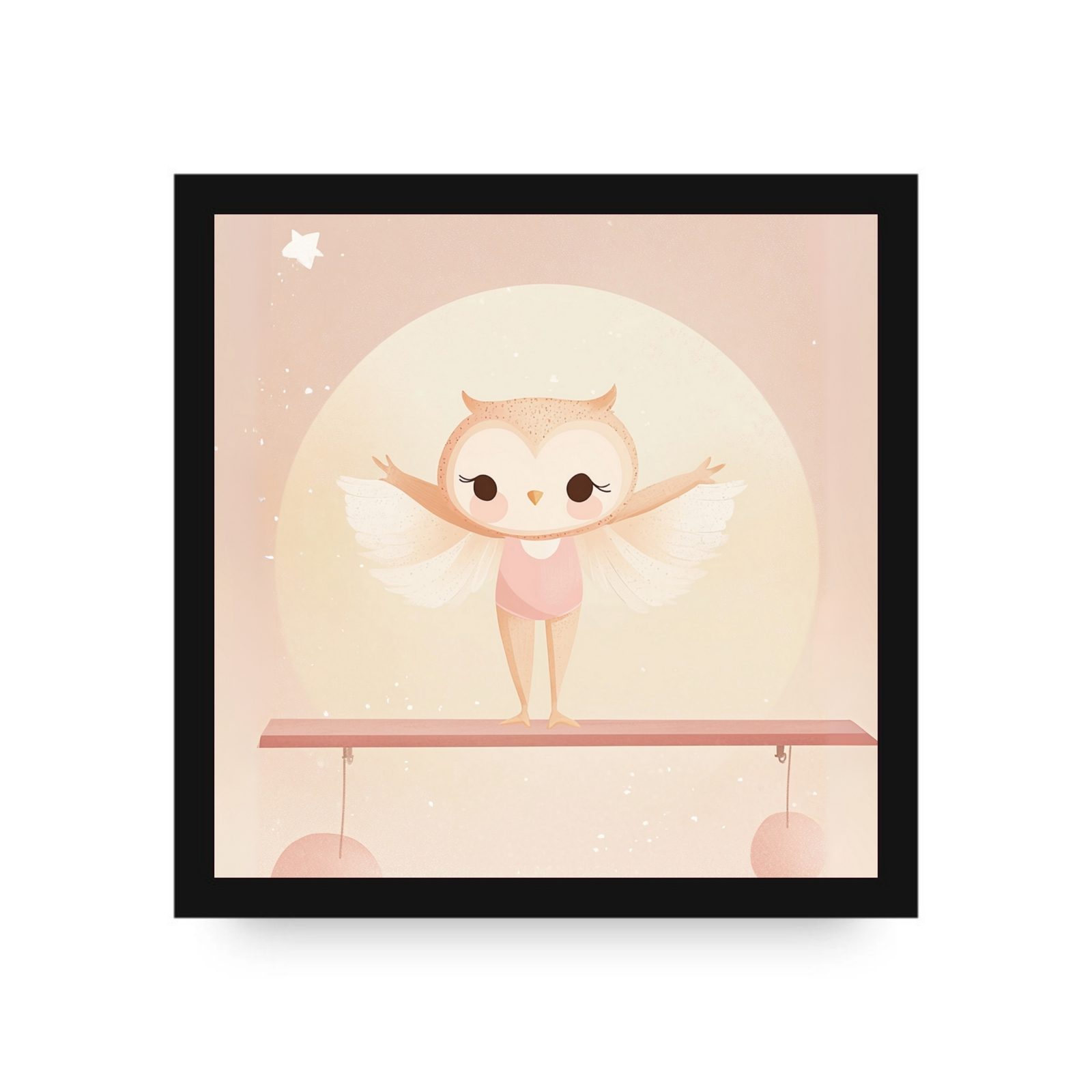 Orla the Balancing Owl Canvas by Dancing Littles Jungle - Posters ...