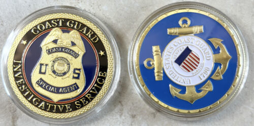 4 Pcs COAST GUARD Investigation Service Special Agent CHALLENGE COIN ...