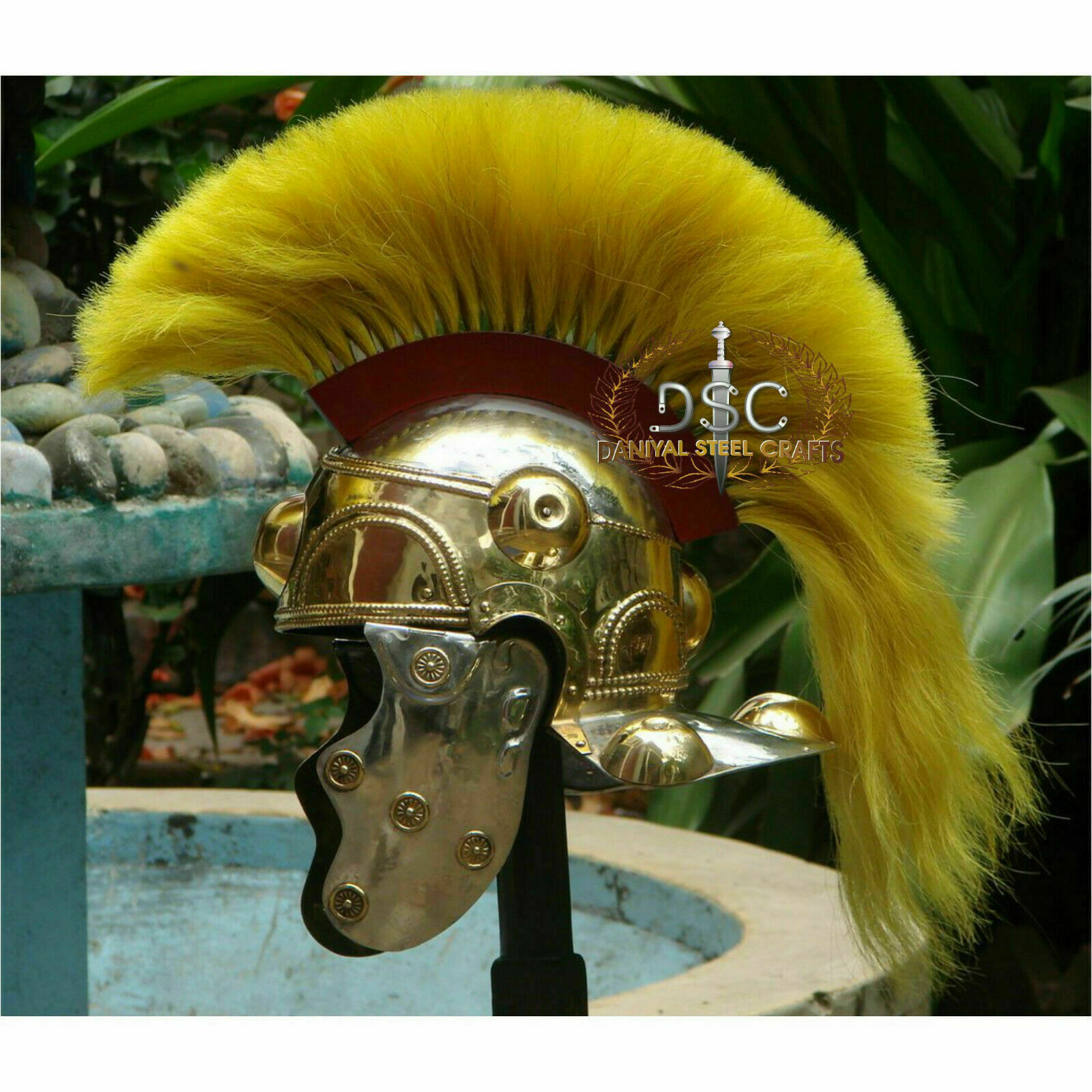 Royal Medieval WITCHAM GRAVEL Roman Helmet Knight Brass Helmet with ...