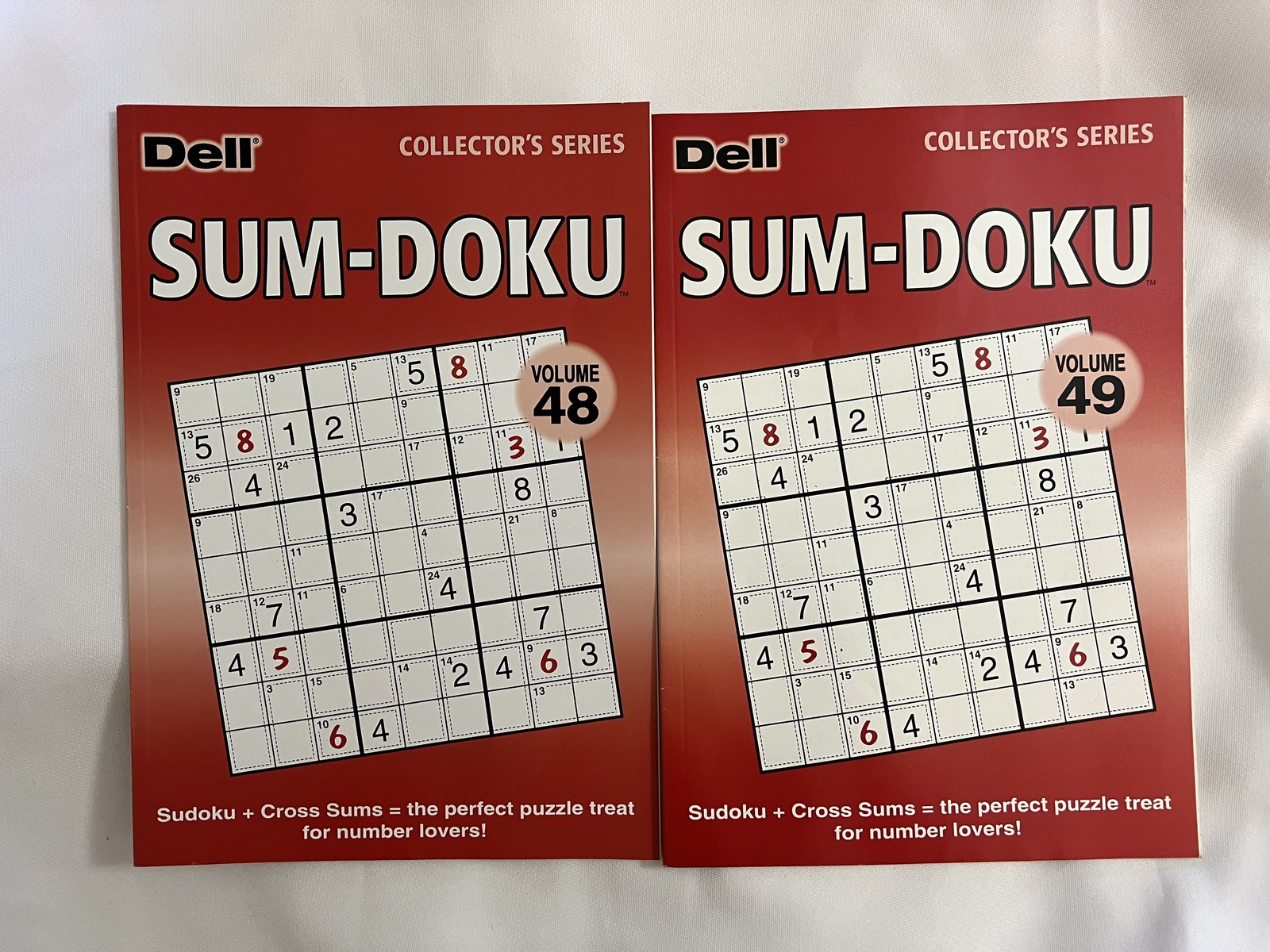 Lot of (2) Dell Collector's Series Sum-Doku Puzzle Books Volumes *48 ...