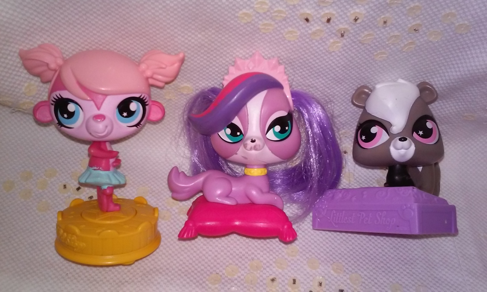 McDonalds LPS Littlest Pet Shop Zoe Pepper Minka Toys - Fast Food