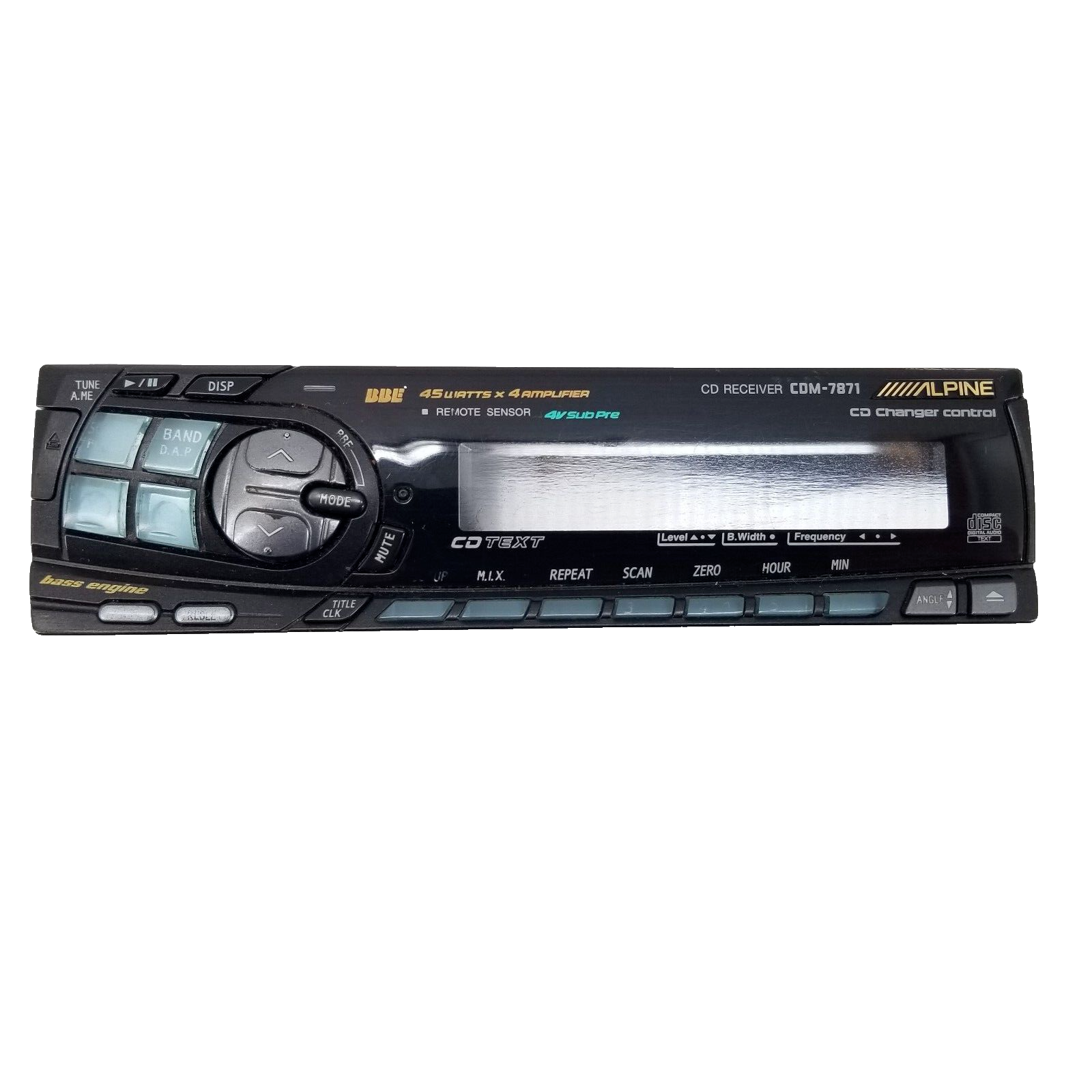 ALPINE CDM-7871 CAR STEREO HEAD UNIT FACE ONLY - Car Audio In-Dash Units