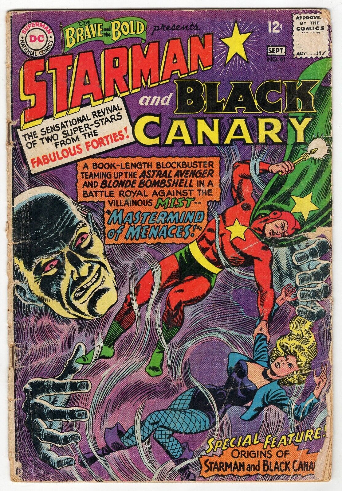 Brave and the Bold #61 VINTAGE 1965 DC Comics Origin Black Canary ...