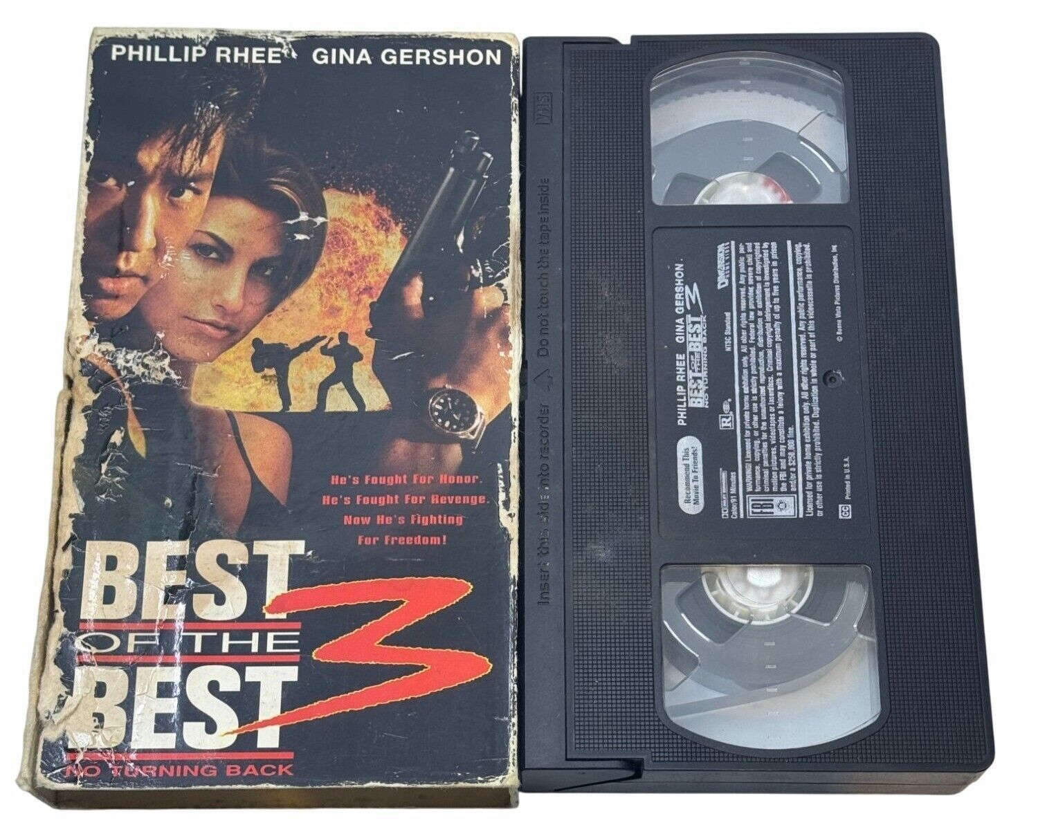Best Of The Best 3 VHS Tape 1995 Martial Arts With Phillip Rhee & Gina ...