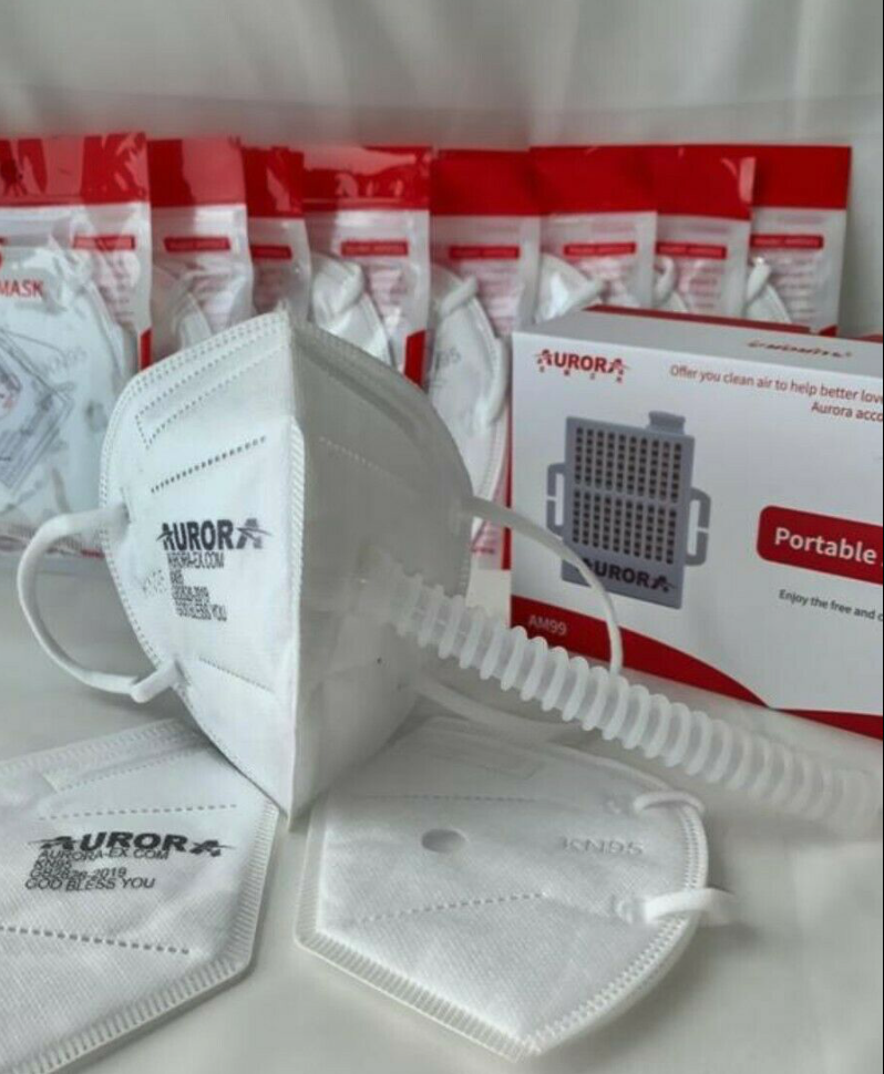 Personal Air Purifying Respirator HEPA Electric Reusable Wearable Mask ...