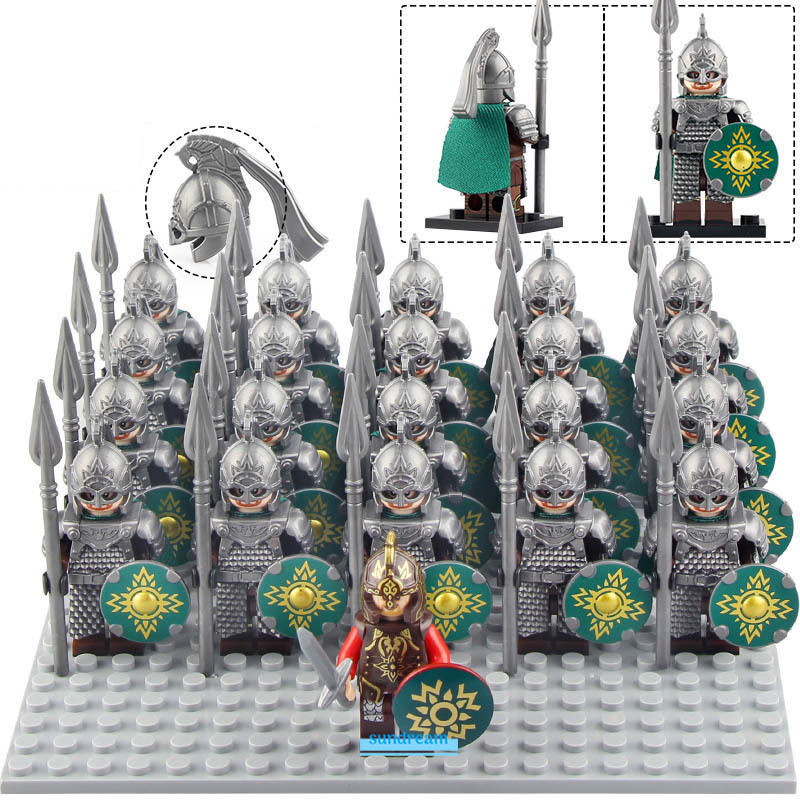 Lord of the Rings Rohan Warriors Army Lego Moc Minifigures Toys Set ...