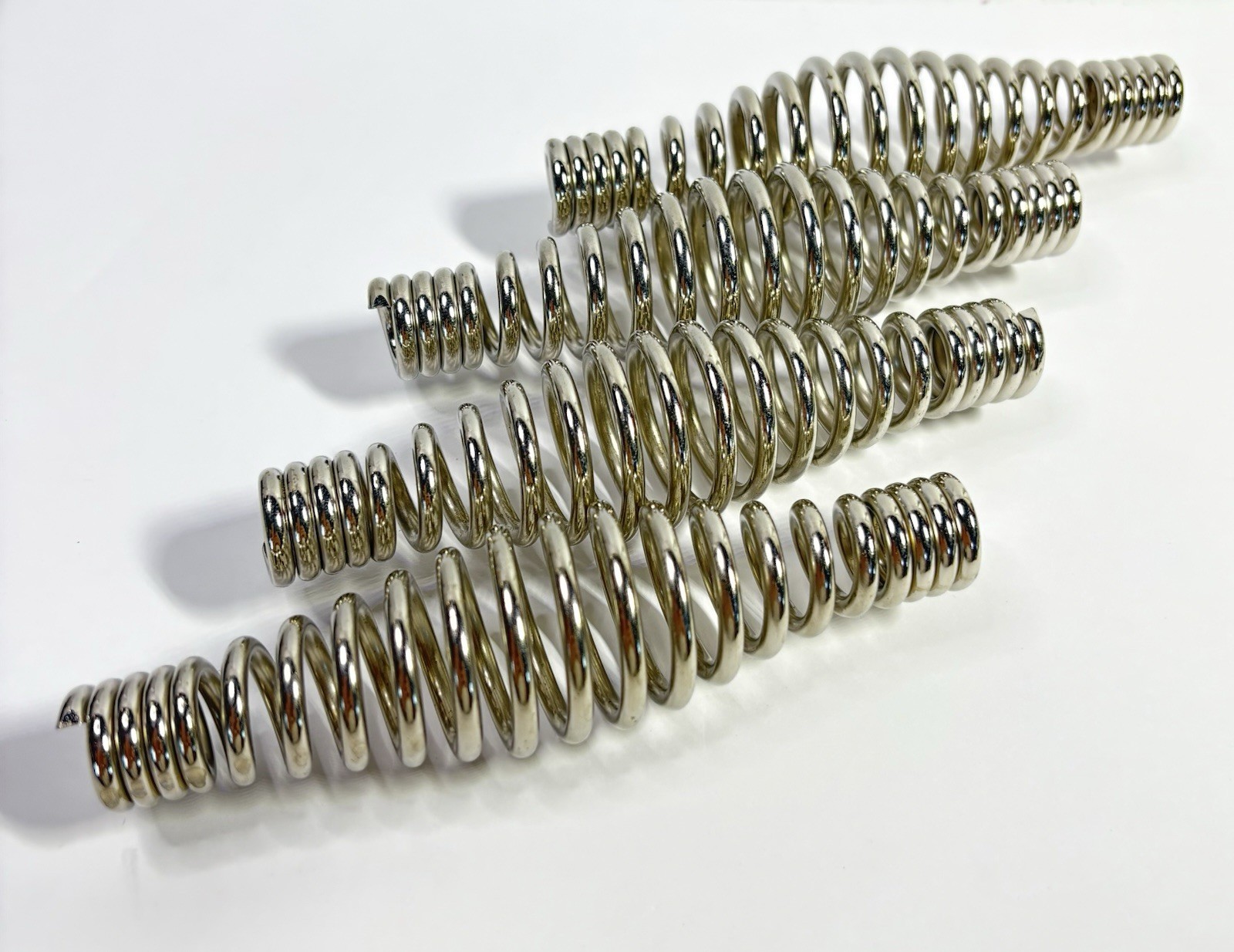 4-Chrome Plated Steel Spring Handle 6 X 1/2” Inch BBQ Smoker Grill Wood ...