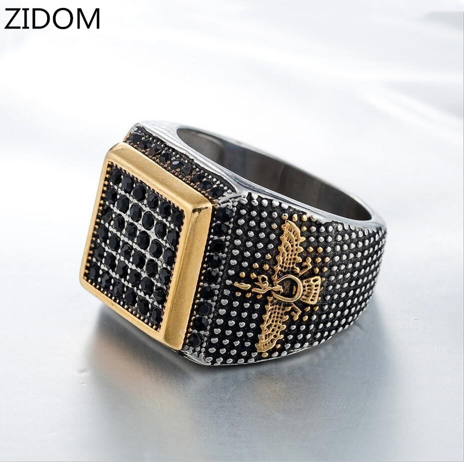 2021 new arrived Men vintage Faravahar Ahura Mazda rings Gold silver ...