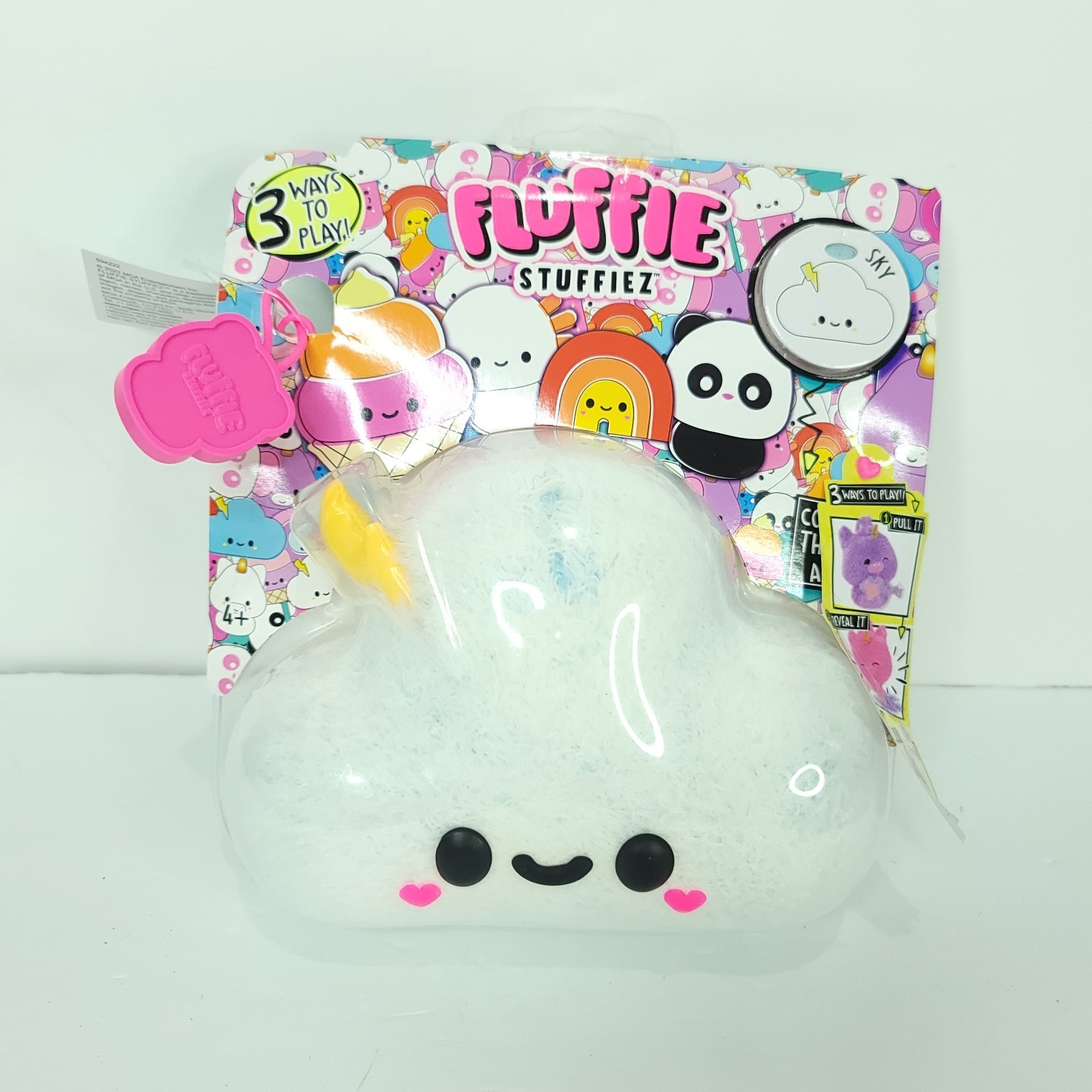 Fluffie Stuffiez Fluffy Cloud Lightning Bolt Sky Toy Reveal Plush ...