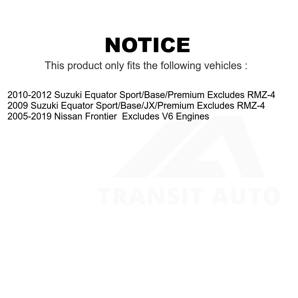 Suzuki Equator 2009-2012 Front Shock Absorber Struts Springs - Shocks ...