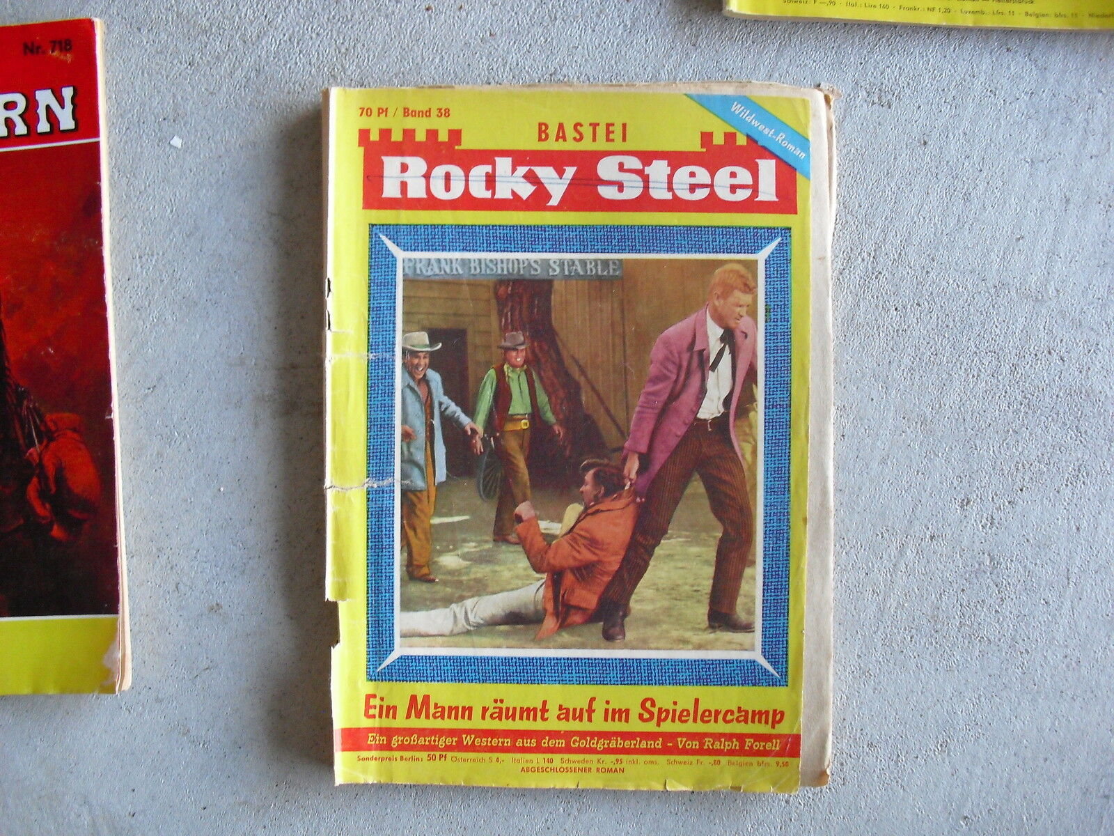 Vintage 1962 German Pulp Magazine - Roocky Steel - Magazines