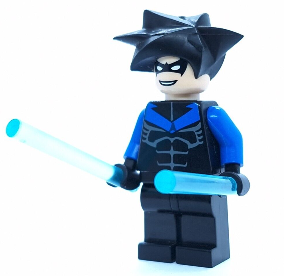 Lego Nightwing Original Batman I Minifigure bat015 From Arkham Asylum ...