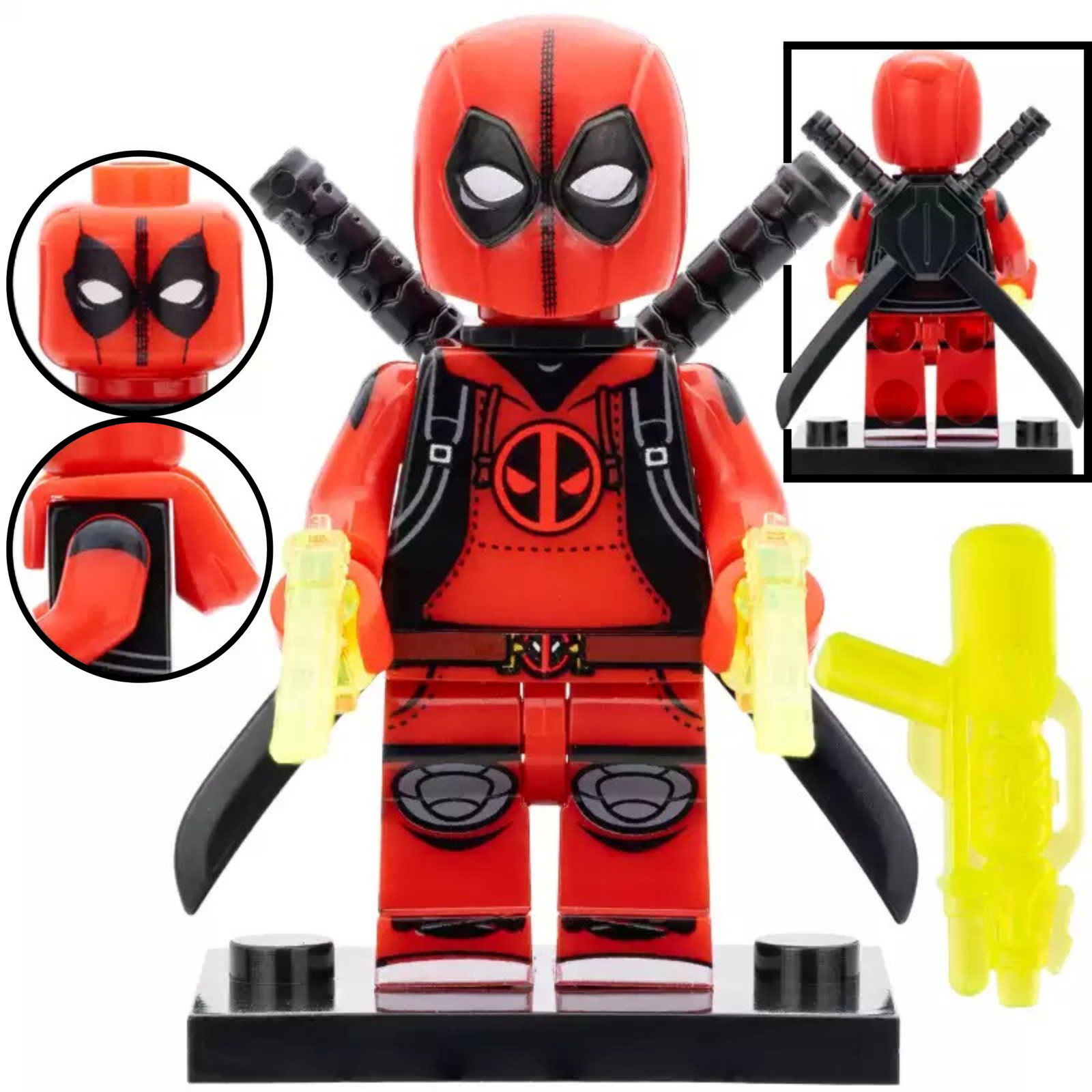 Kidpool Deadpool Corps Minifigures Weapons and Accessories - Building ...