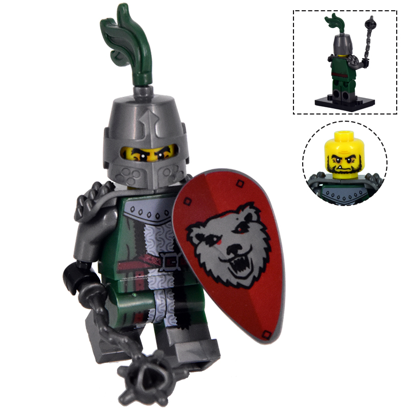 Medieval Custom Evil Knights x10 Minifigure Lot - Building Toy Complete ...