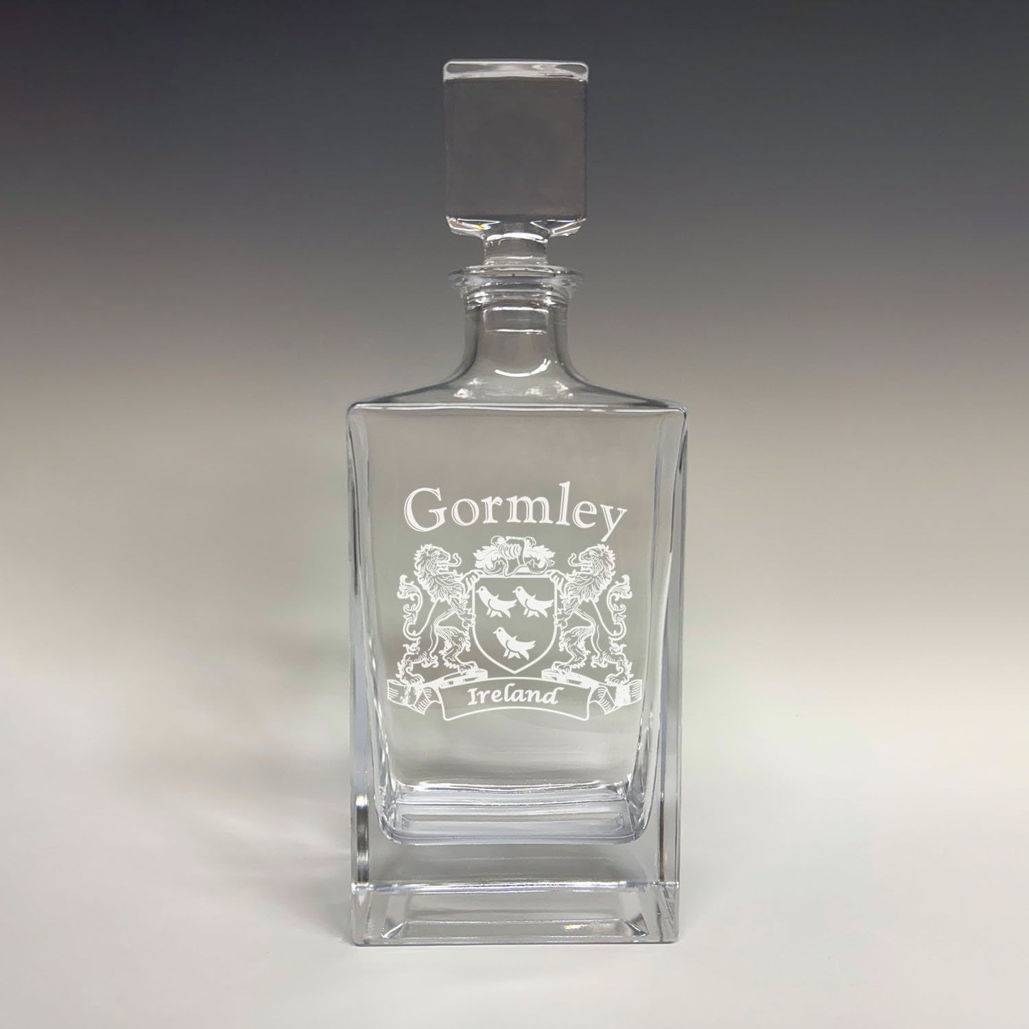 Gormley Irish Coat of Arms Deluxe Whiskey Decanter - Equipment