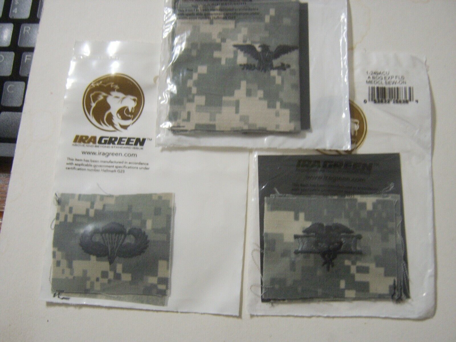 ARMY DIGITAL CAMO CLOTH INSIGNIA - 3 PACKS OF 2 INSIGNIA EACH :SC19-1 ...
