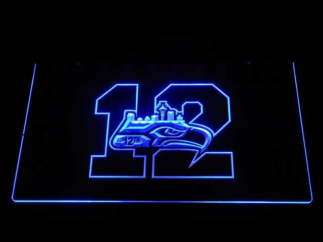 Seattle Seahawks 12th Man LED Neon Sign Light Football Club NFL - Other ...