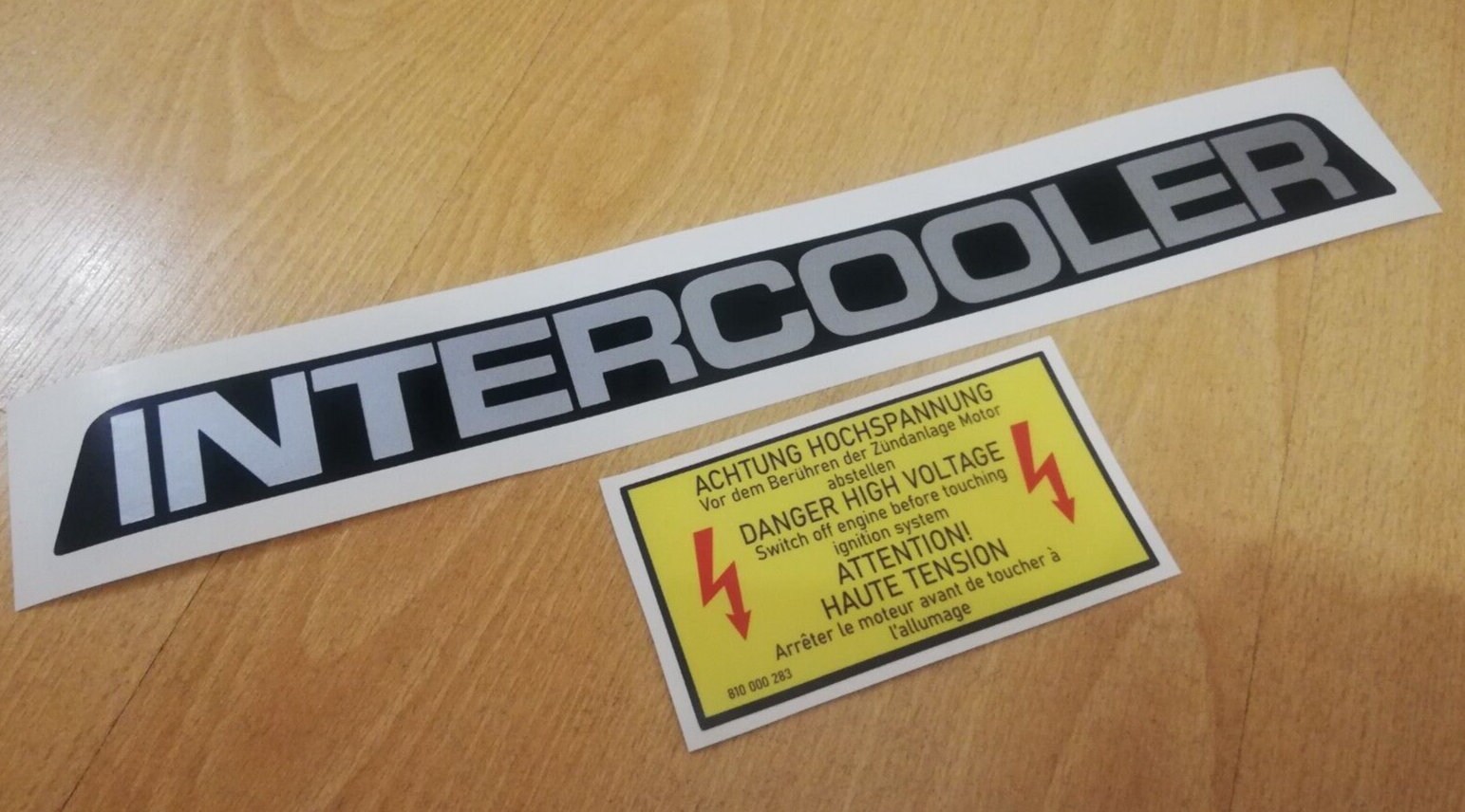 Polo G40 - Intercooler - High Voltage Decal - Fits VW MK3 ...