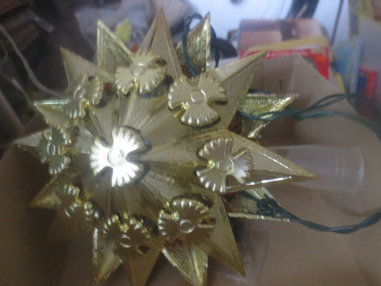 Vintage Liberty Bell Christmas Heavenly Star Tree Top Topper - Tree Toppers