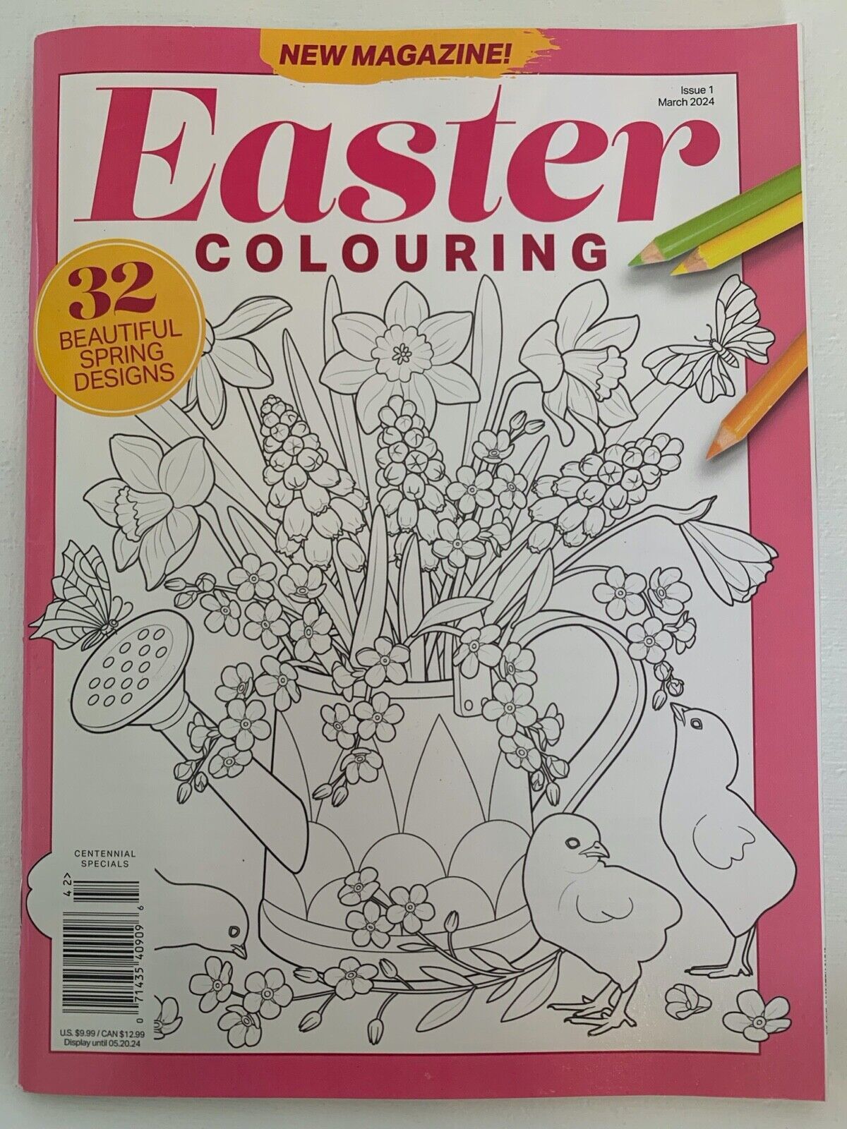 Easter COLORING BOOK MAGAZINE 2024 Beautiful Spring DESIGNS Centennial ...