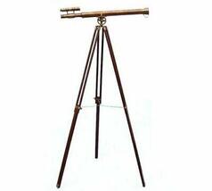 Floor Standing Bronzed Griffith Astro Telescope 65" Maritime Nautical ...
