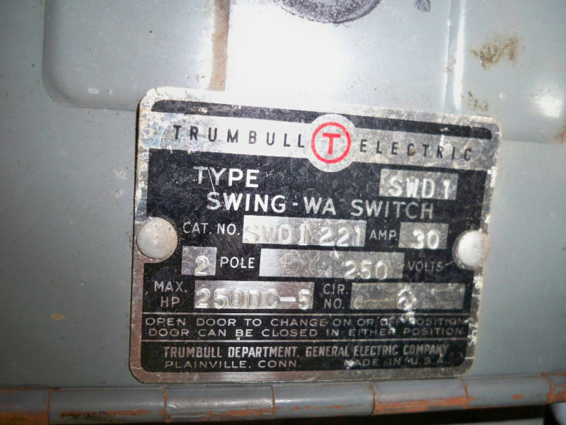 TRUMBULL SWD1221 30A TWIN 2P 250V FUSED PANEL SWITCH - Switch Accessories