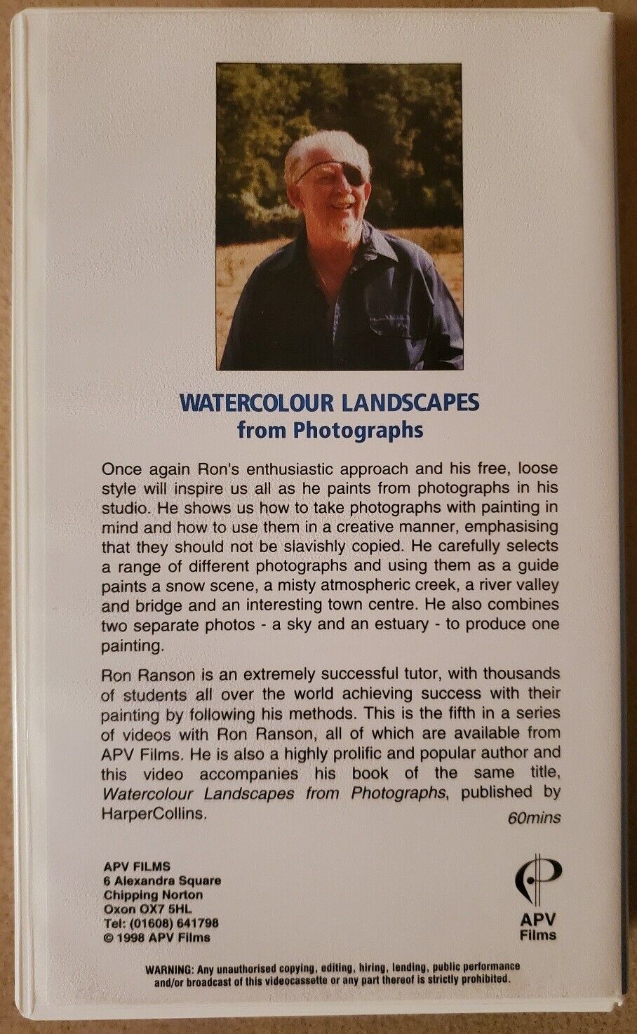 Watercolour Landscapes from Photographs - Ron Ranson - VHS - VHS Tapes
