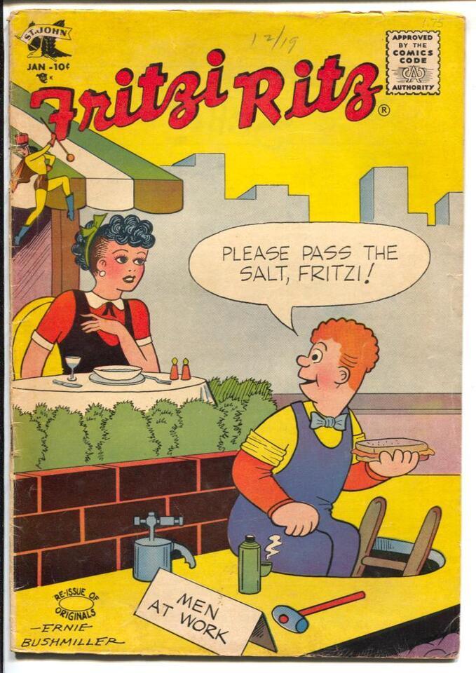 Fritzi Ritz #39 1956-St John-Ernie Bushmiller-Peanuts-Charles Schulz-VG - Comics & Graphic Novels
