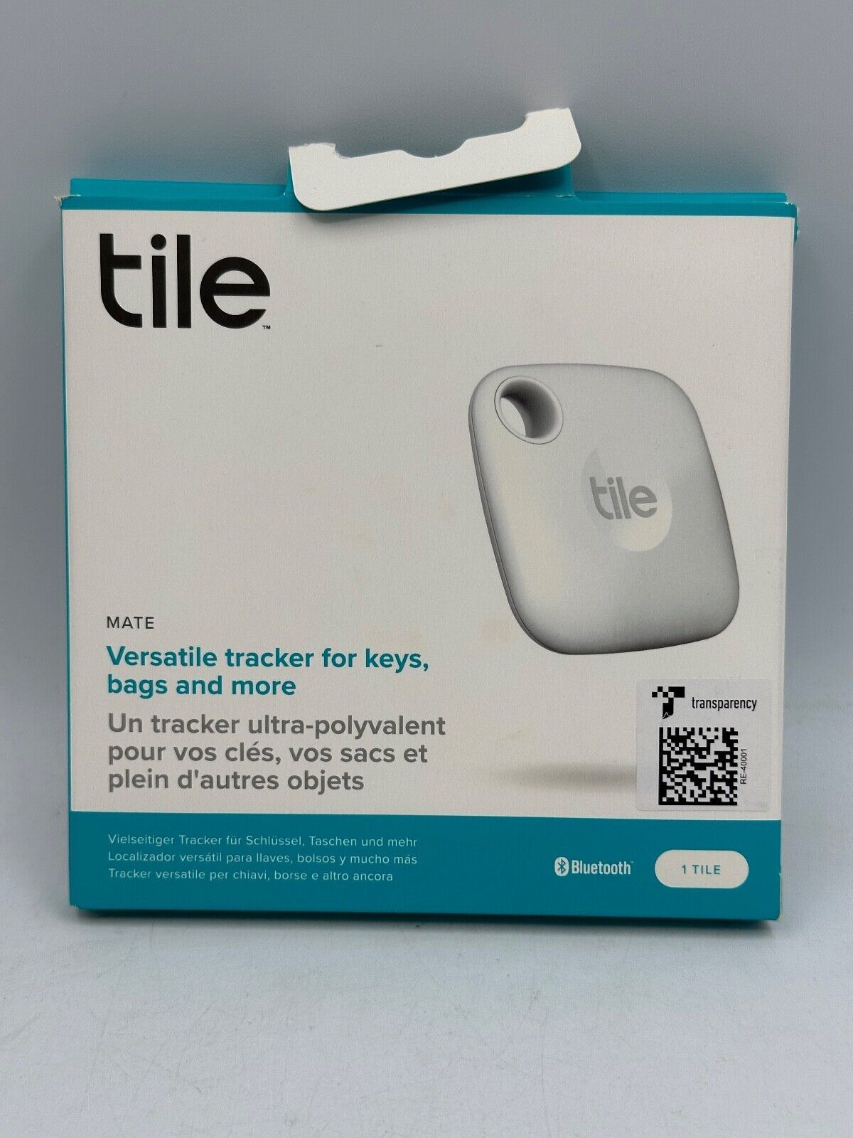Tile Versatile Tracker For Keys Bags More Bluetooth 1ct White (RE-40001 ...