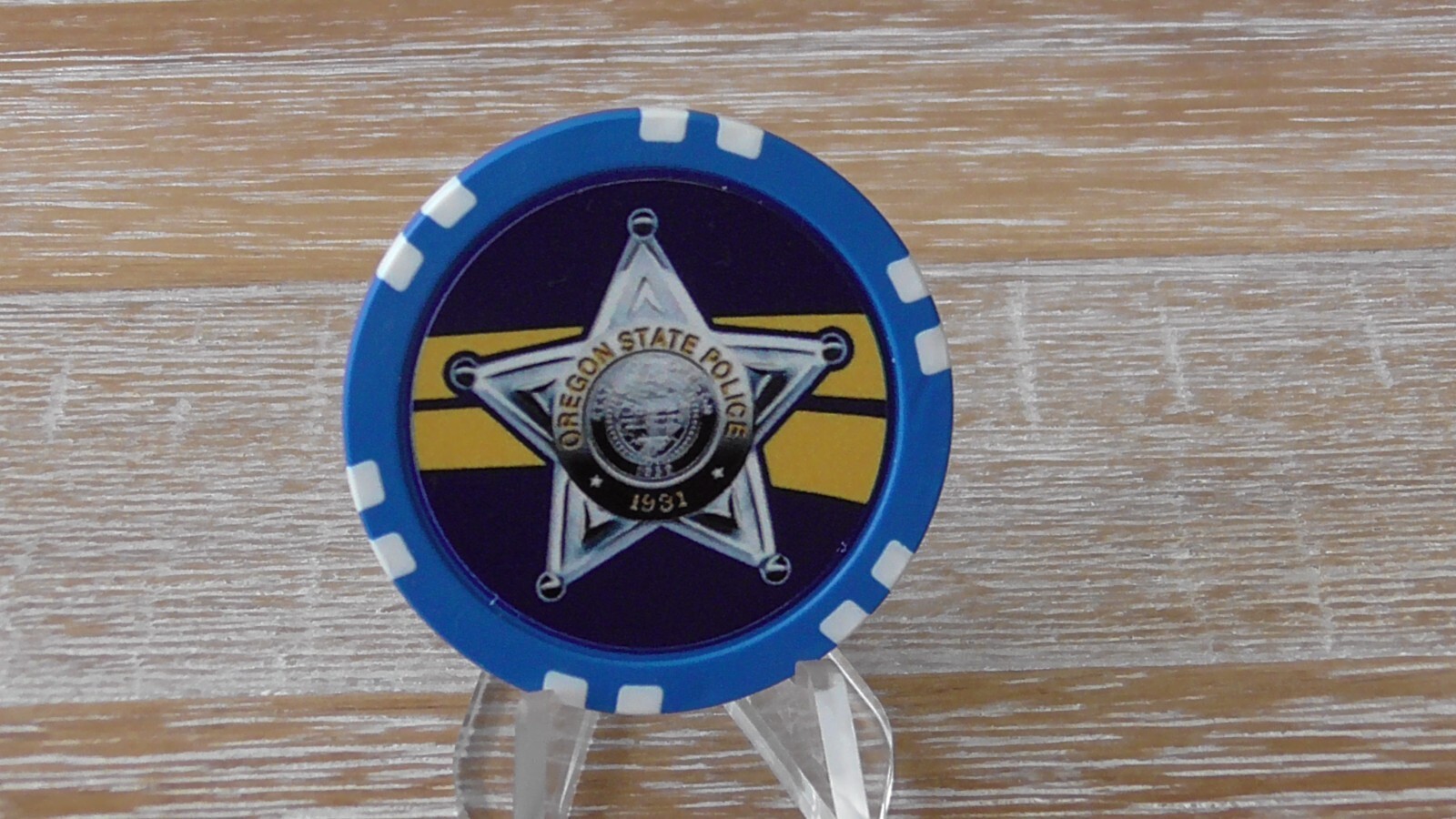 Oregon State Police Ceramic Challenge Coin #B202 - Challenge Coins