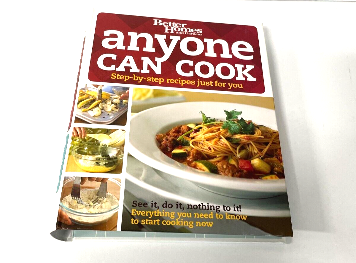Better Homes Gardens Anyone Can Cook 3-Ring Binder Cookbook Step-by ...