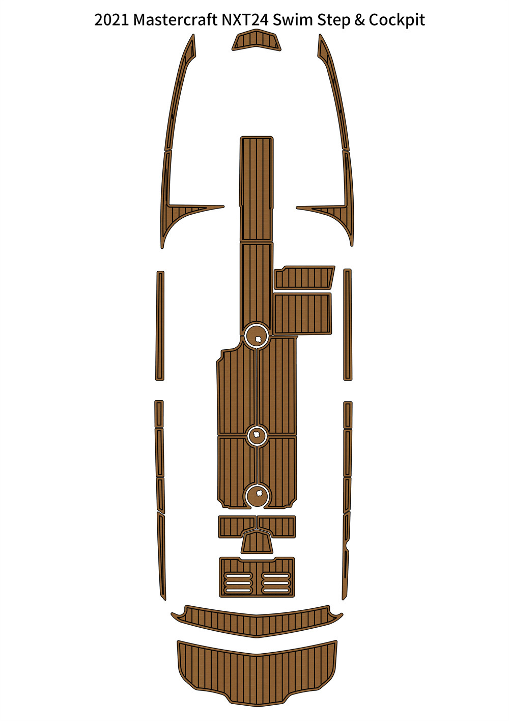 2021 Mastercraft NXT24 Swim Platform Cockpit Pad Boat EVA Foam Teak ...