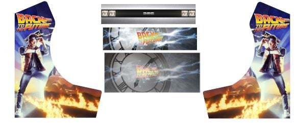 Back to the Future Bartop Arcade Cabinet vinyl graphics, Arcade bartop ...