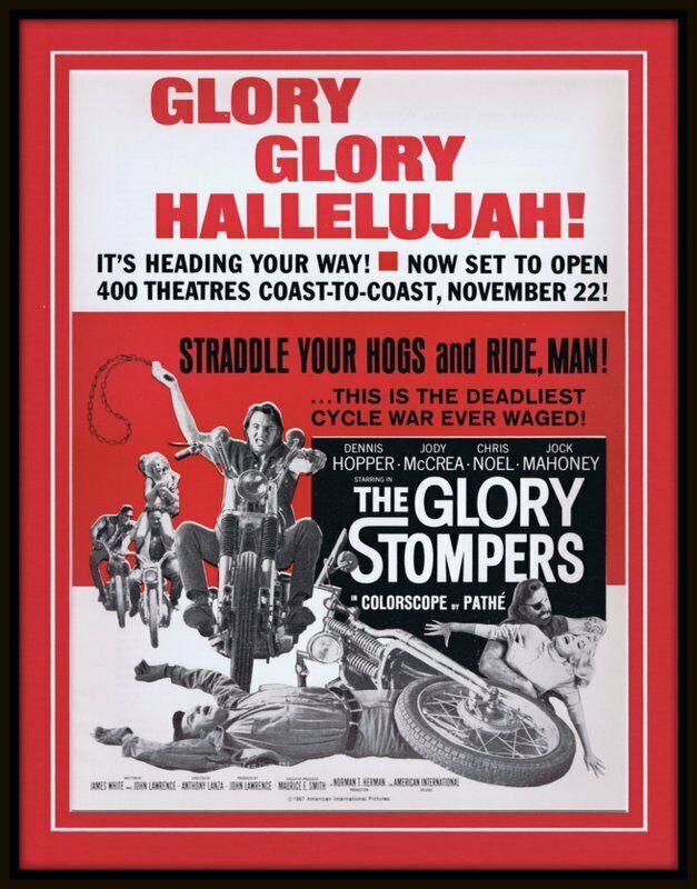 ORIGINAL Vintage 1967 Glory Stompers 11x14 Framed Advertisement Dennis ...