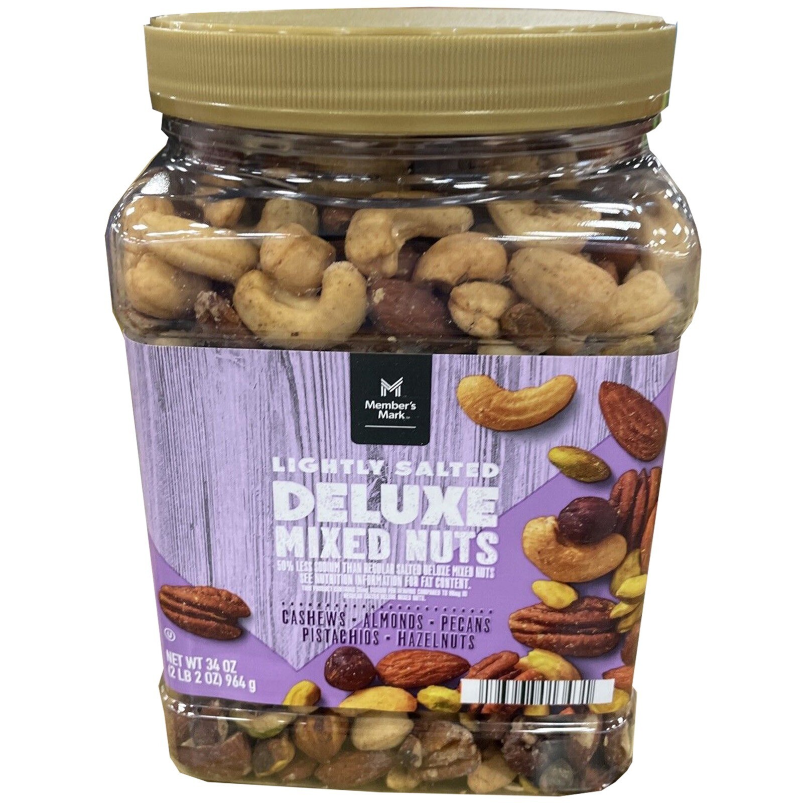 Member's Mark Lightly Salted Deluxe Mixed Nuts 34 OZ - Nuts & Seeds