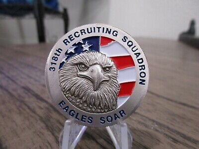 USAF 318th Recruiting Squadron Eagles Soar Challenge Coin #631L ...