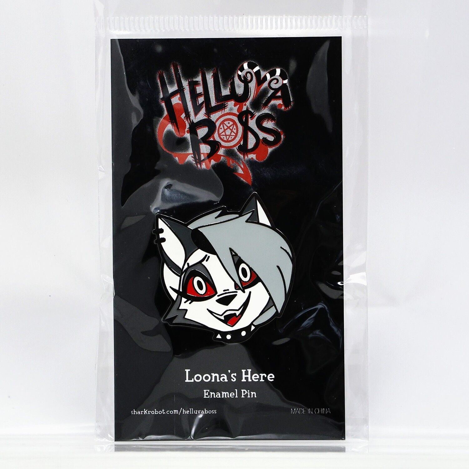 Helluva Boss Loona's Here Enamel Pin Figure Vivziepop Official Hazbin ...