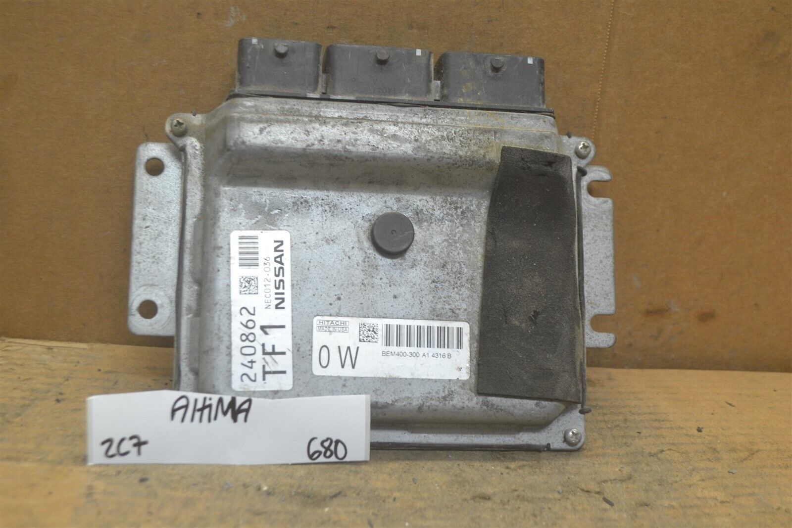 13-15 Nissan Altima Engine Control Unit ECU BEM400300A1 Module 680-2c7 ...