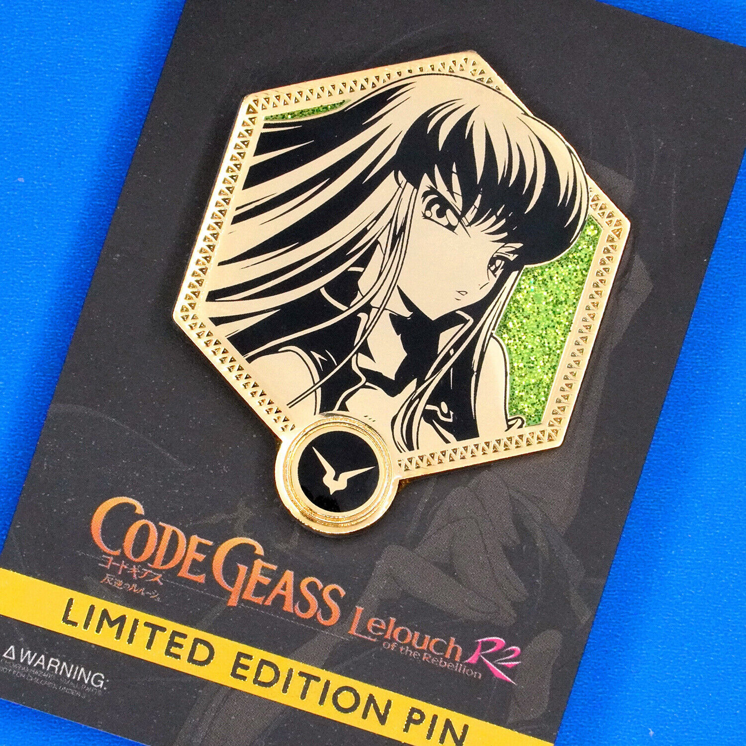Code Geass Lelouch of the Rebellion C.C. Anime Golden Enamel Pin Figure ...