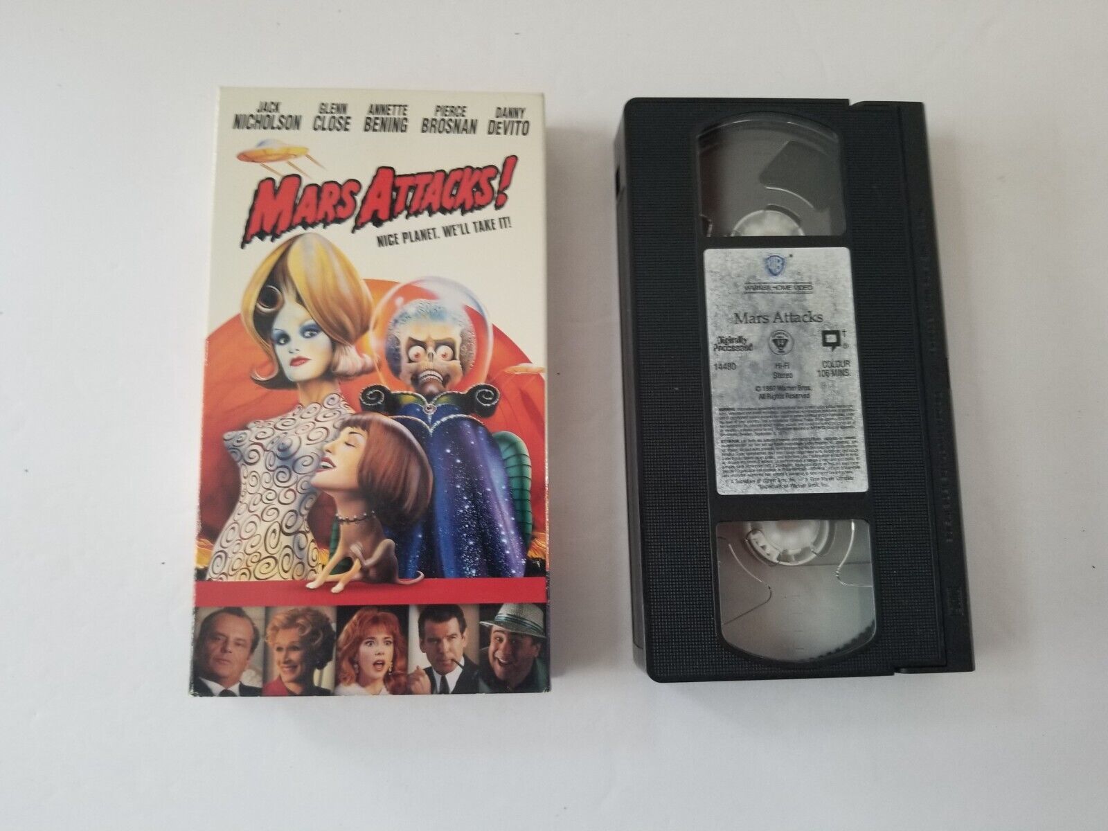 Mars Attacks (VHS, 1997, Warner Brothers Century Collection) - VHS Tapes