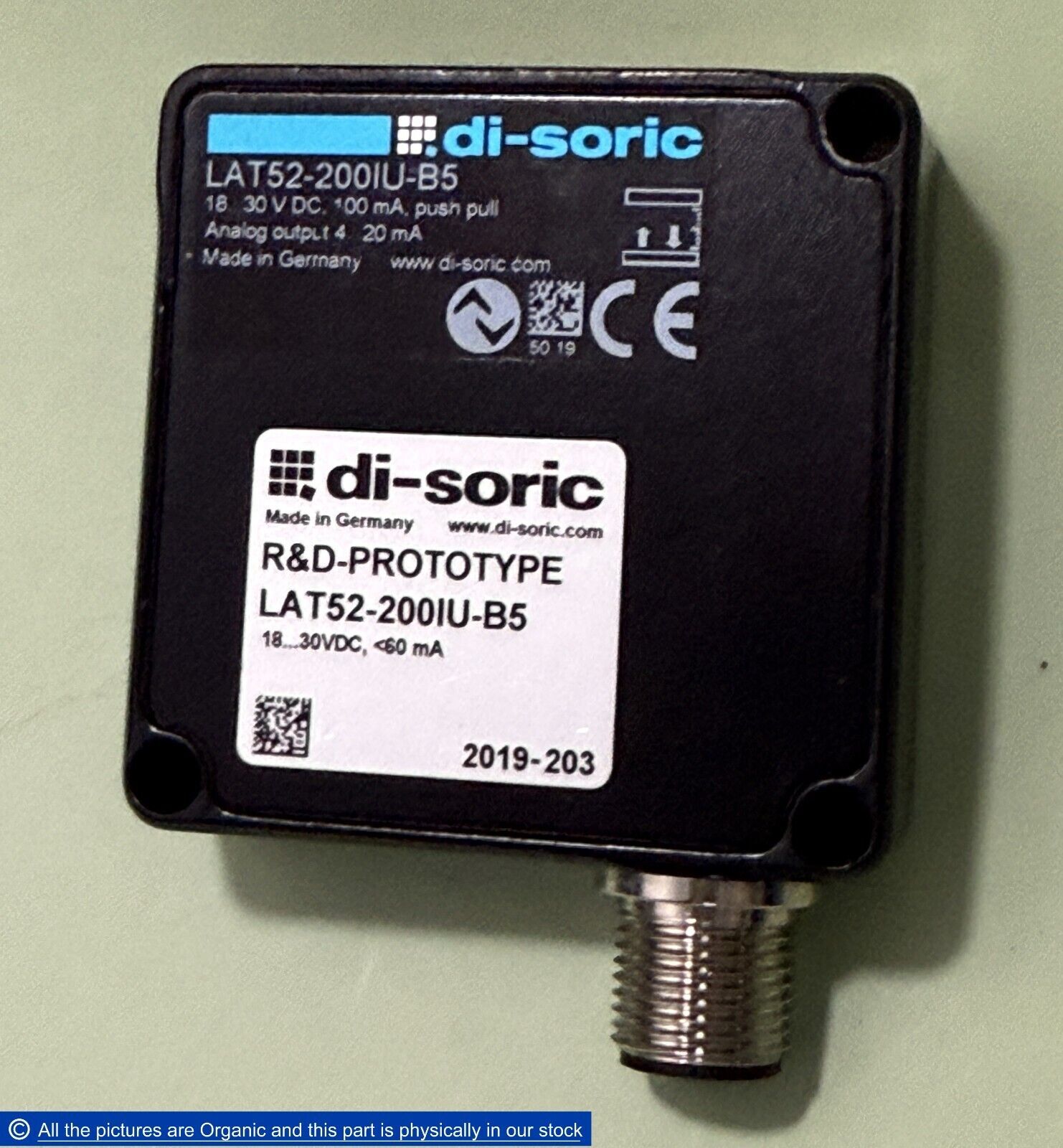 di-soric LAT52-200IU-B5 Optical Distance Sensor LAT 52 R&D-Prototype 18 ...