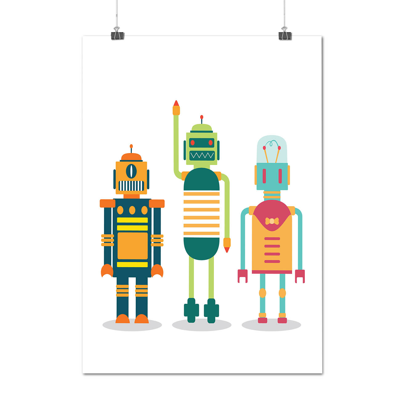 Robot Funny Junkie Geek Kid Fun Life Matte/Glossy Poster A0 A1 A2 A3 A4 ...