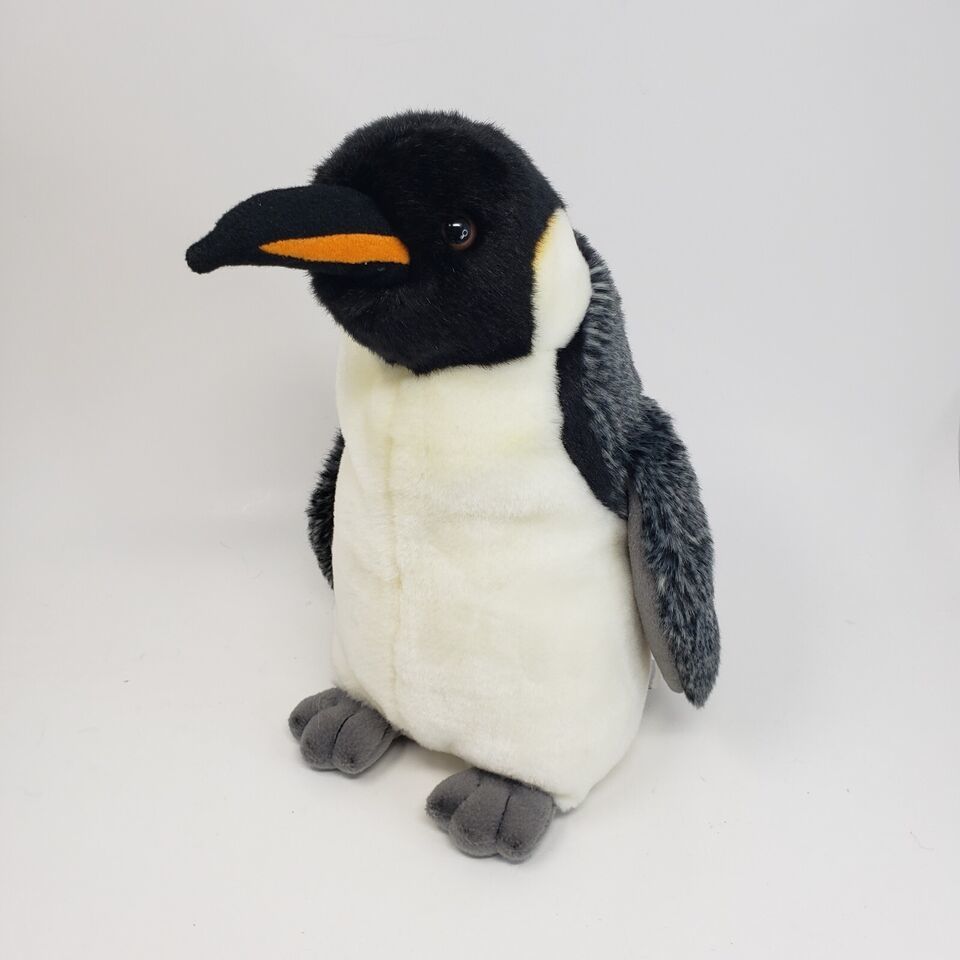 GANZ GOLD WEBKINZ SIGNATURE EMPEROR PENGUIN REALISTIC STUFFED ANIMAL ...
