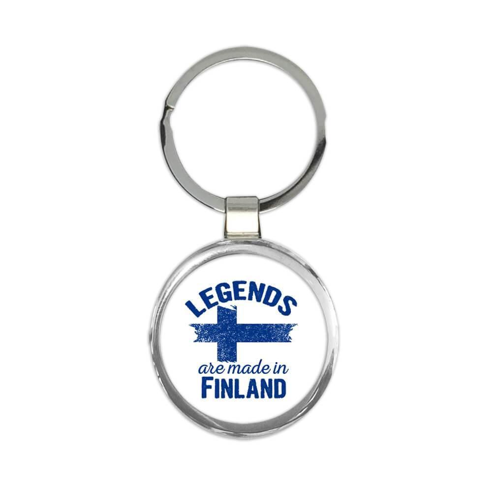Legends are Made in Finland : Gift Keychain Flag Finnish Expat Country ...